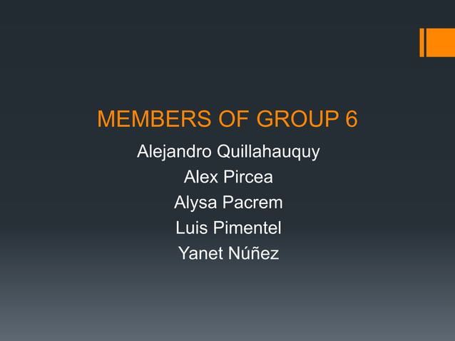 Group 6 presentation | PPTX