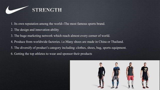 Strategic Analysis of Nike, Under Armour & IMG | PPTX