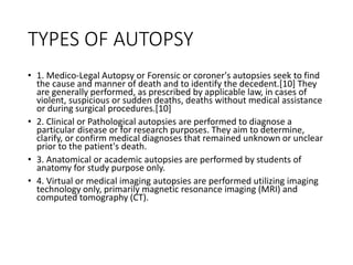 Autopsy, Coroner's Case & Incest | PPTX