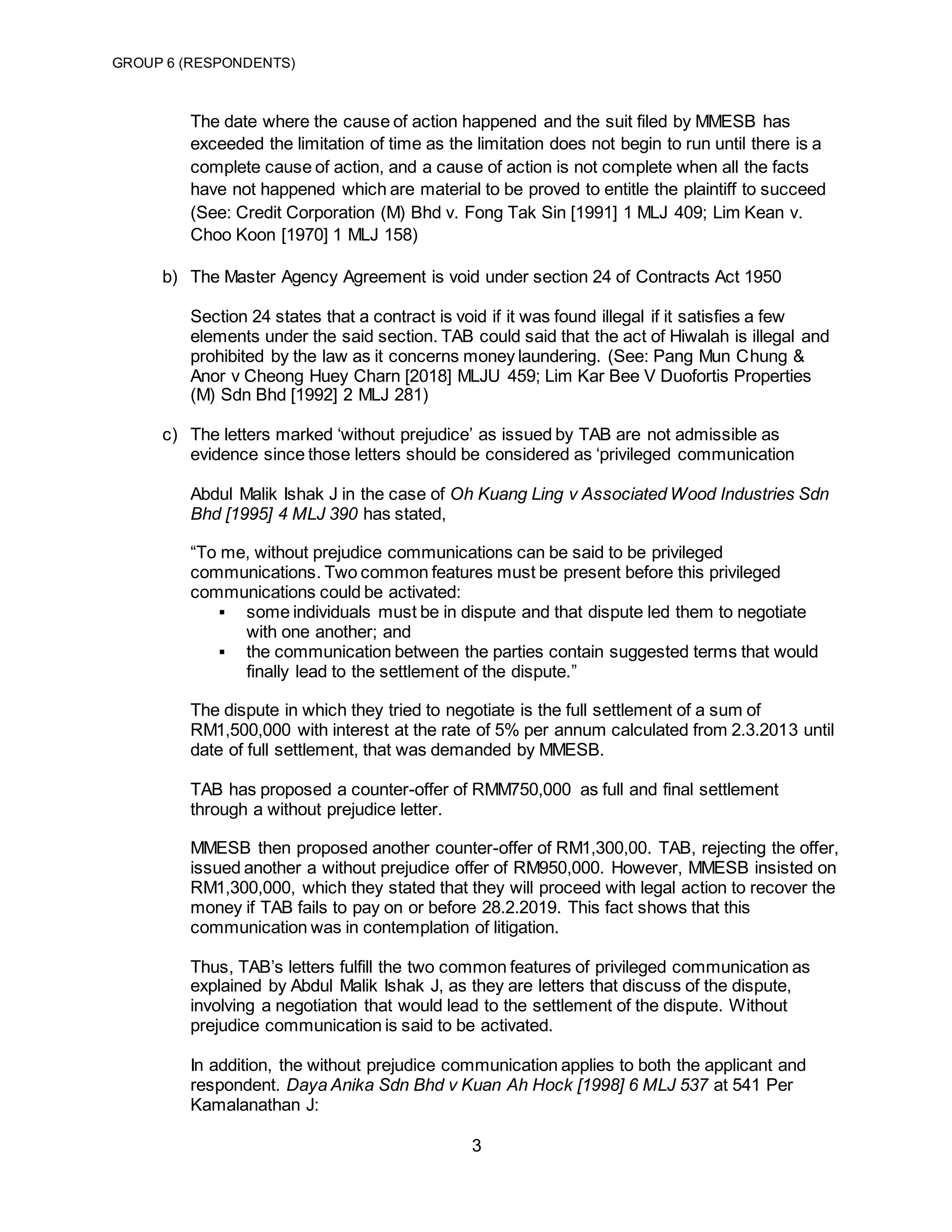 Introduction to Advocacy - Legal Memorandum | DOCX