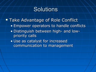 Role Conflict Among Service Employees | PPT