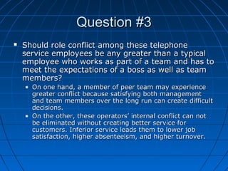 Role Conflict Among Service Employees | PPT