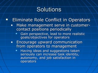 Role Conflict Among Service Employees | PPT