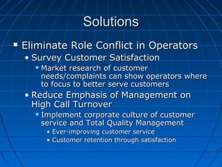 Role Conflict Among Service Employees | PPT