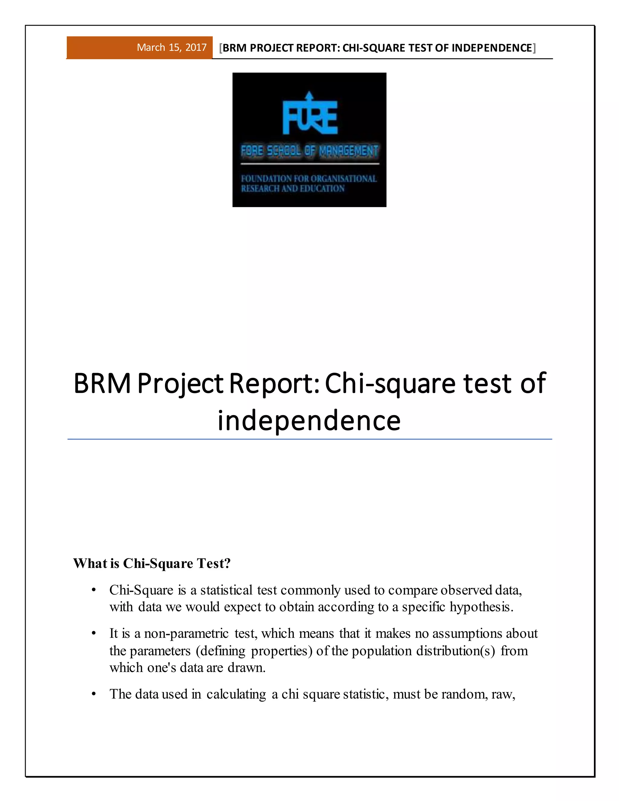 PRM project report | DOCX