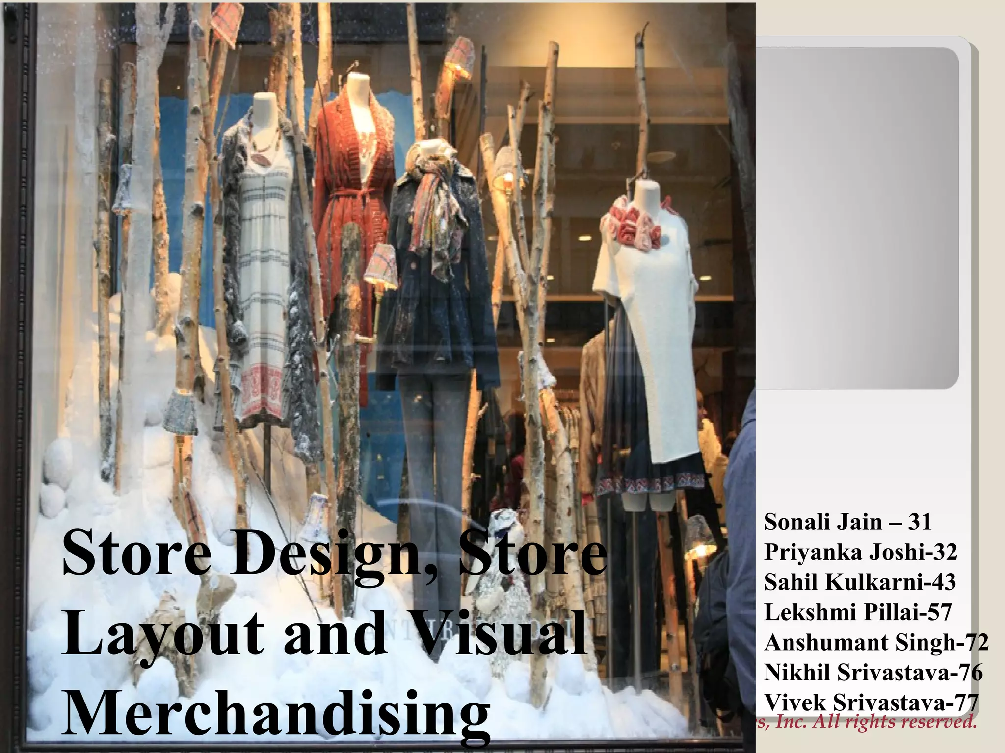 store design, store layout & visual merchandising | PPT