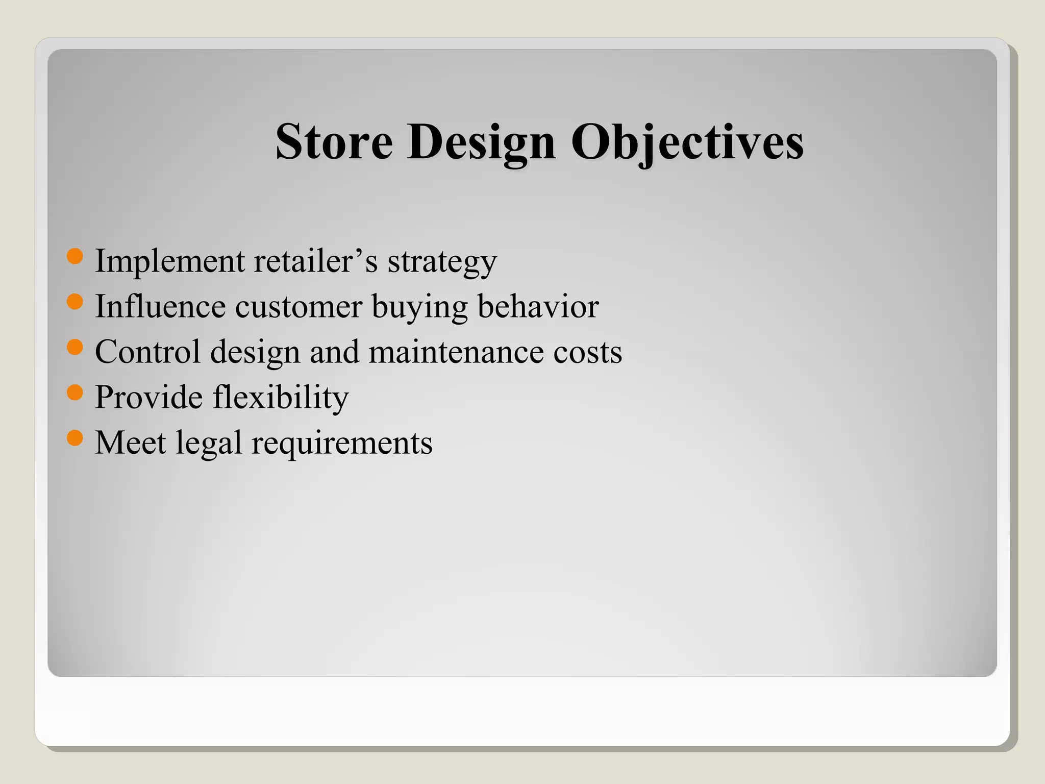 store design, store layout & visual merchandising | PPT