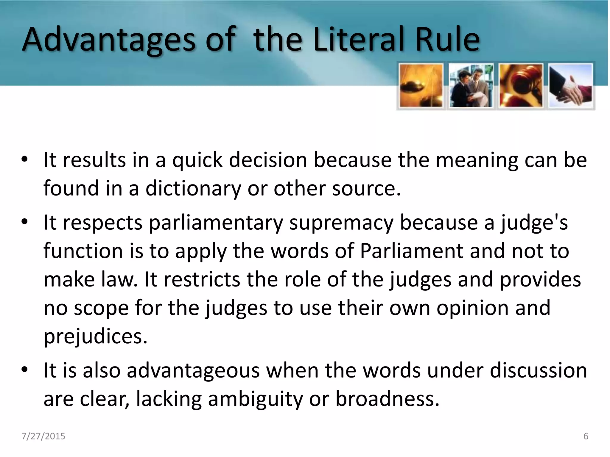 The Rules of Statutory Interpretation | PPTX