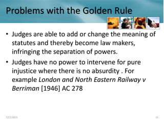 The Rules of Statutory Interpretation | PPTX