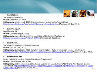 The Rules of Statutory Interpretation | PPTX