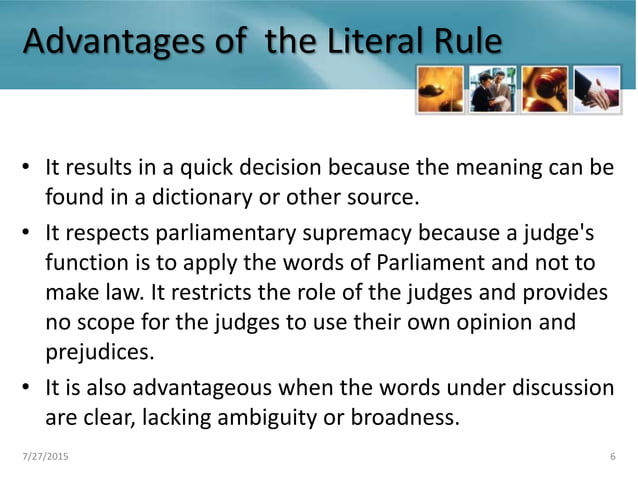 The Rules of Statutory Interpretation | PPTX