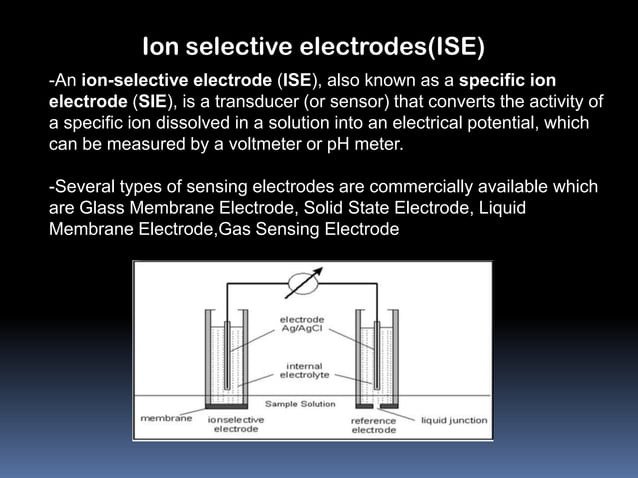 Advances in Ion Selective Electrodes(ISE) | PPTX | Chemistry | Science