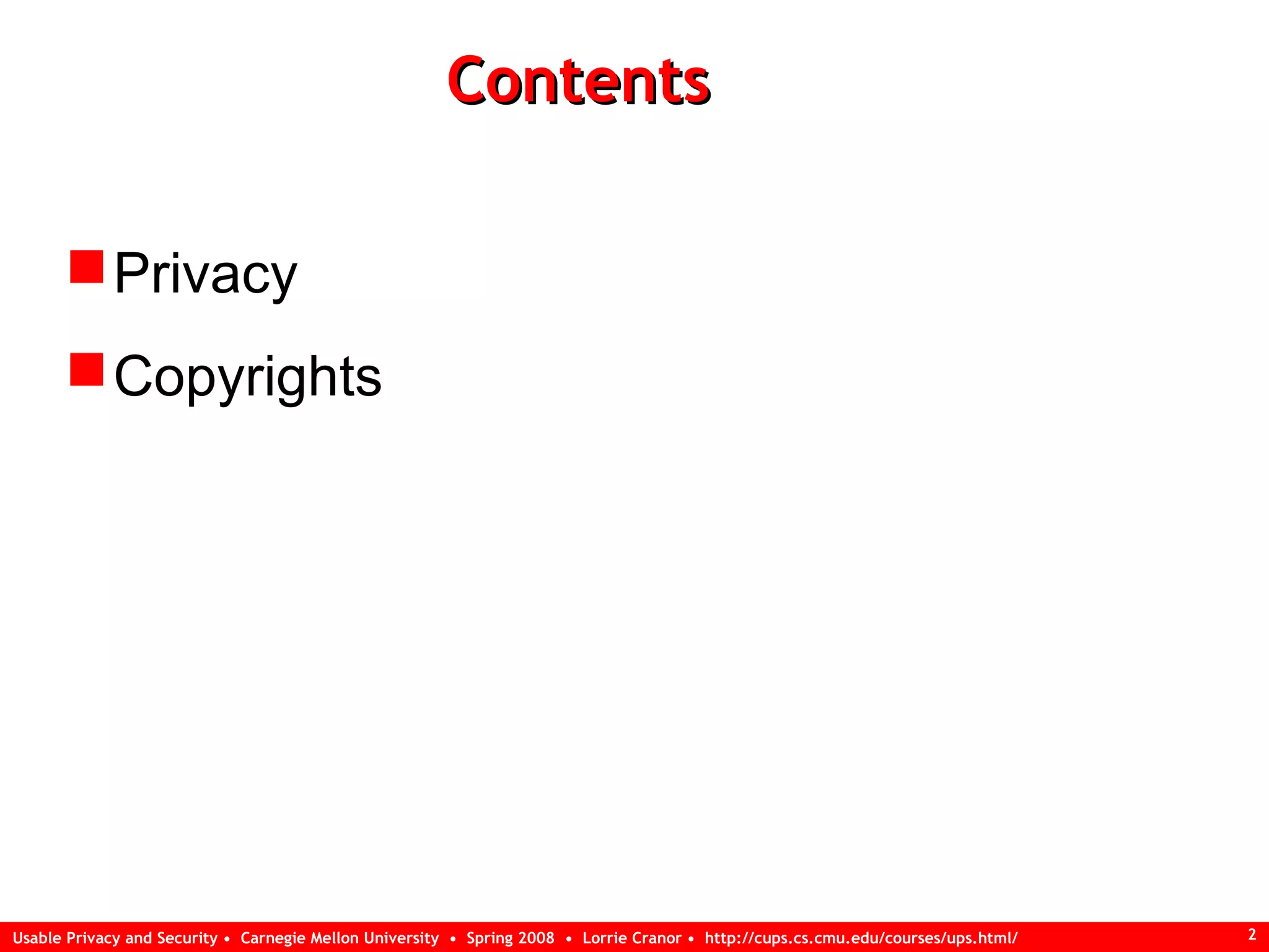 Privacy And Copyrights | PPT