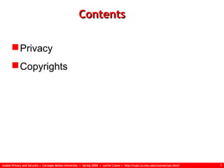 Privacy And Copyrights | PPT