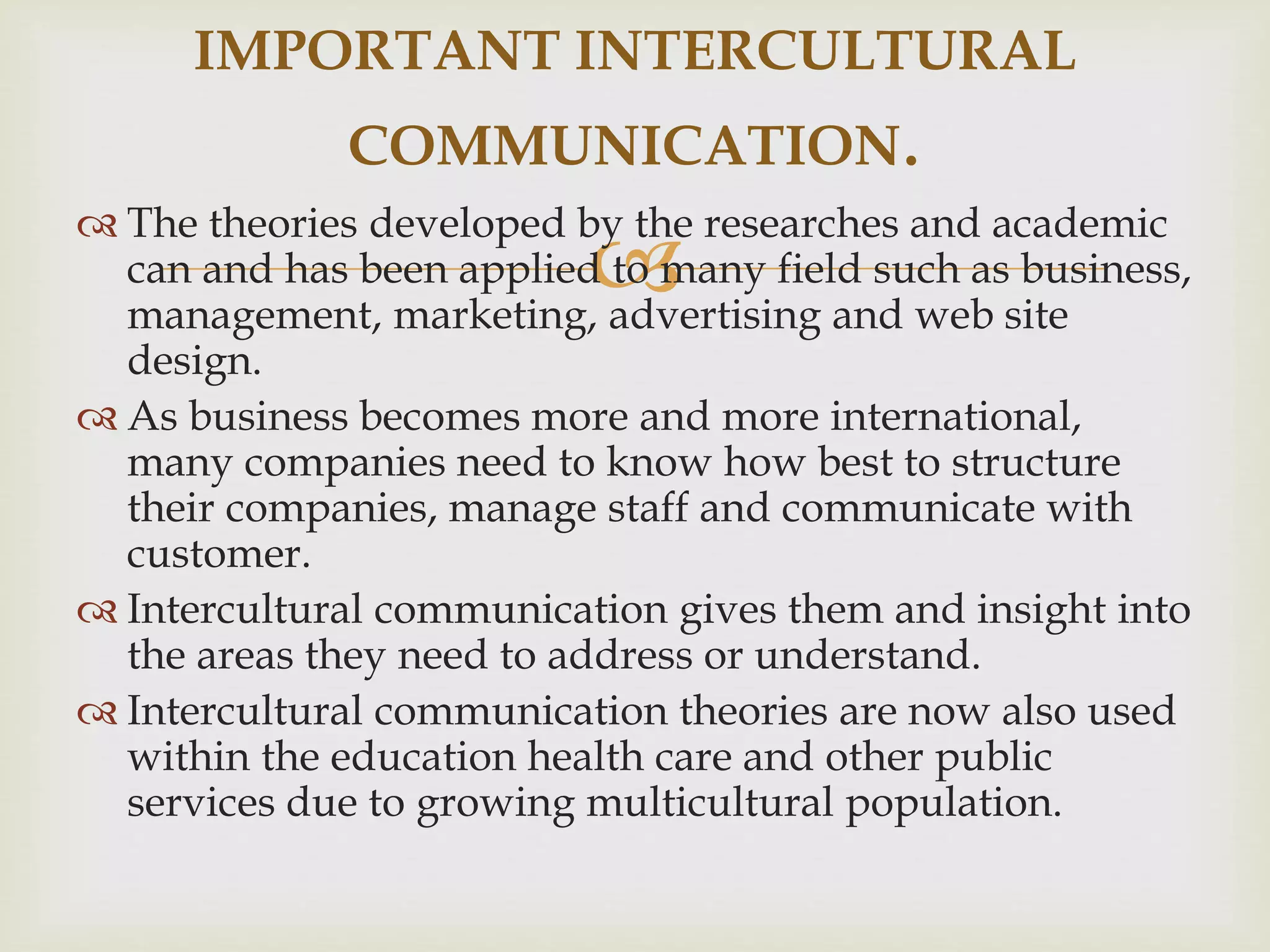 THE PRINCIPLE AND FUNCTION OF INTERCULTURAL COMMUNICATION | PPTX