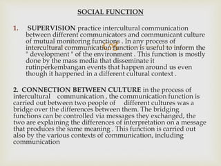THE PRINCIPLE AND FUNCTION OF INTERCULTURAL COMMUNICATION | PPTX