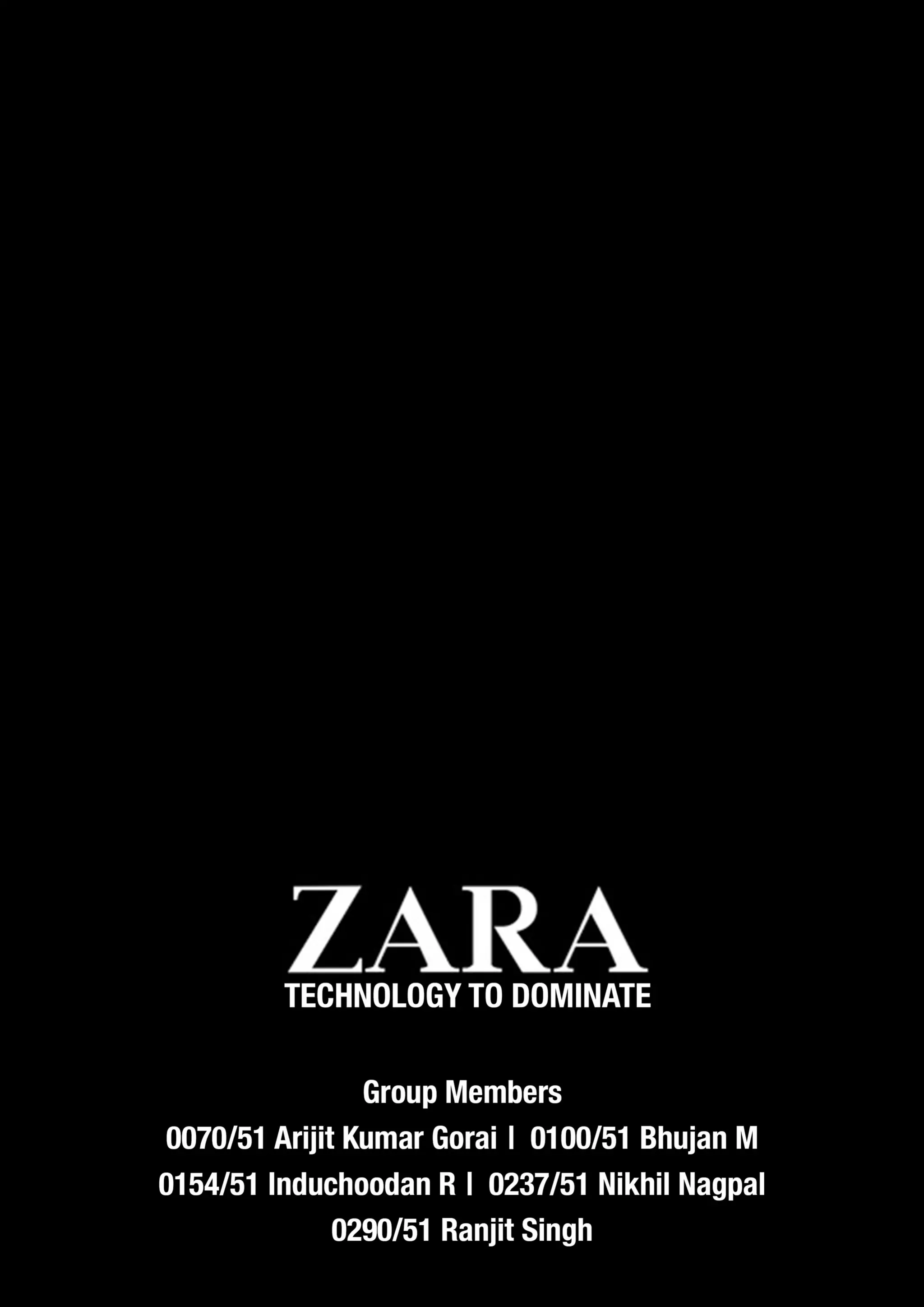 ZARA | IIMC | MIS | PDF