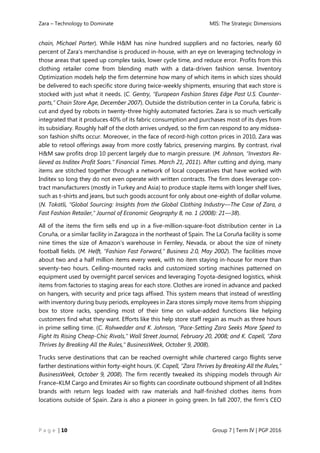 ZARA | IIMC | MIS | PDF