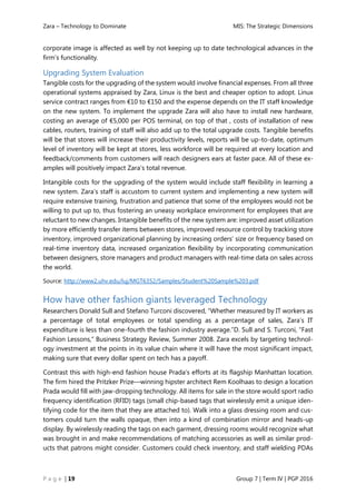 ZARA | IIMC | MIS | PDF