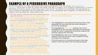 PERSUASION PARAGRAPH | PPTX