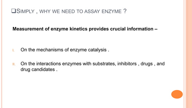 Enzyme assay VII | PPTX