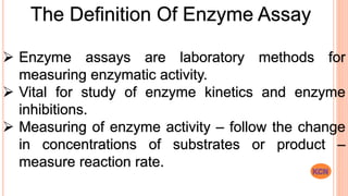 Enzyme assay VII | PPTX