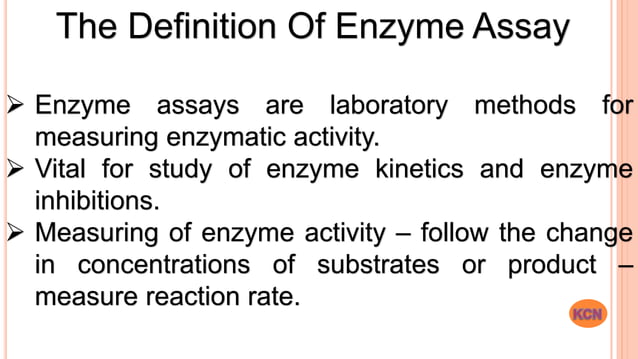 Enzyme assay VII | PPTX