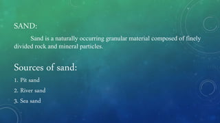 Sources of sand | PPT