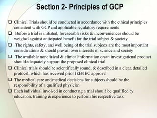 ICH GCP GUIDELINES FOR CONDUCT OF TRIAL | PPTX