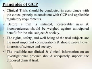 ICH GCP GUIDELINES FOR CONDUCT OF TRIAL | PPTX