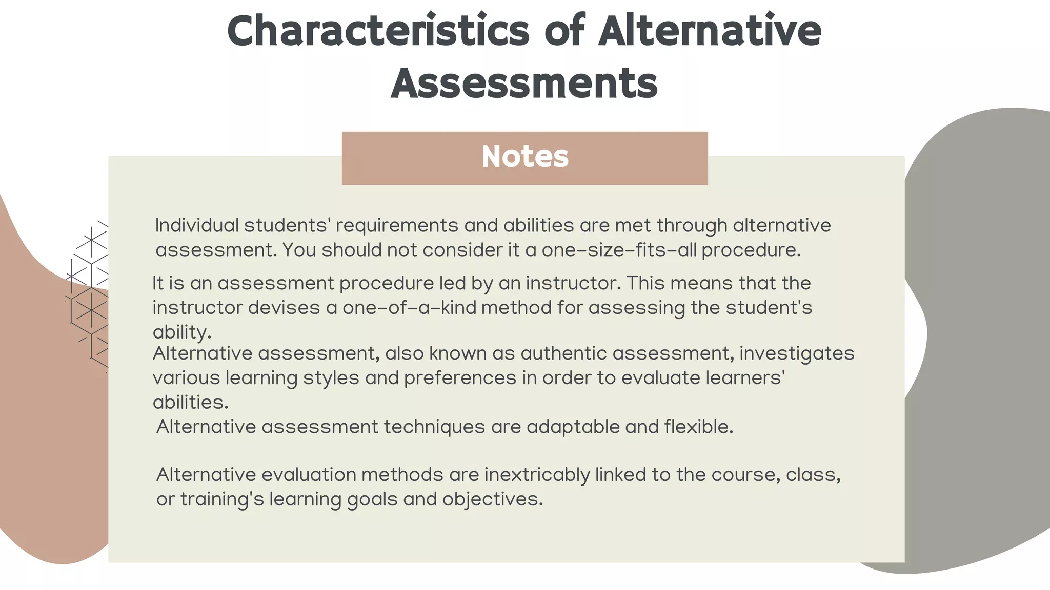 Group 7- Alternative Assessment.pptx | Educational Assessment | Education