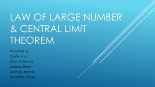 law of large number and central limit theorem | PPTX