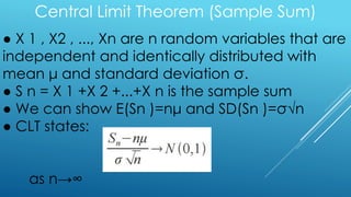 law of large number and central limit theorem | PPTX