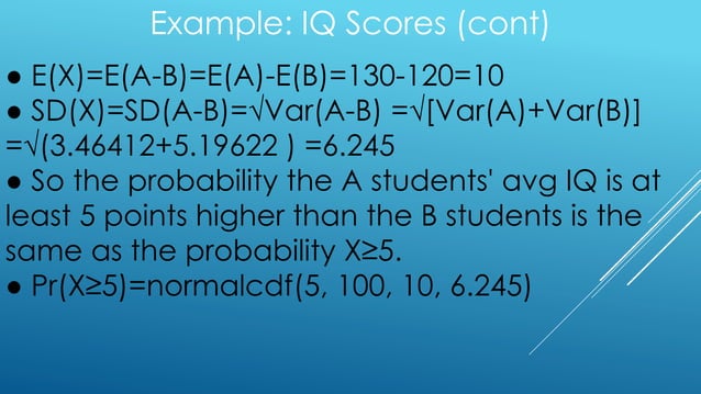 law of large number and central limit theorem | PPTX | Eye and Vision ...
