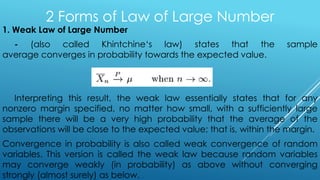 law of large number and central limit theorem | PPTX