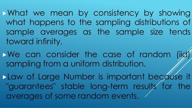 law of large number and central limit theorem