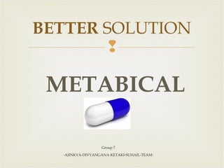 Metabical Case study | PPT