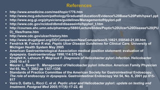 Peptic Ulcer Saint James School of Medicine | PPTX