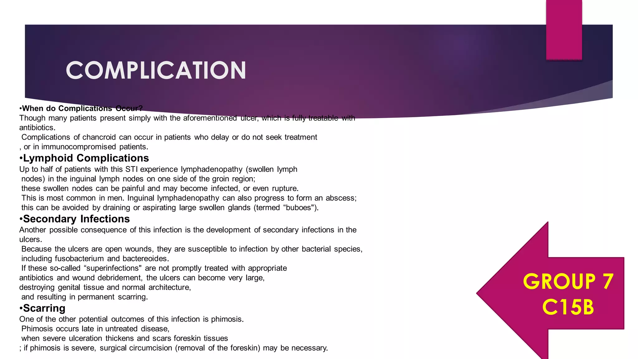 CHANCROID PRESENTATION FROM STUDENT @ CHNTS ESIAMA- C15B GROUP | PDF