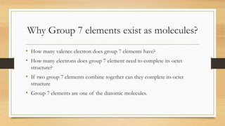 Group 7 elements | PPT