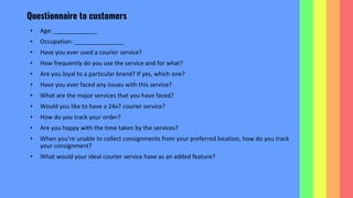 Courier service | PPT