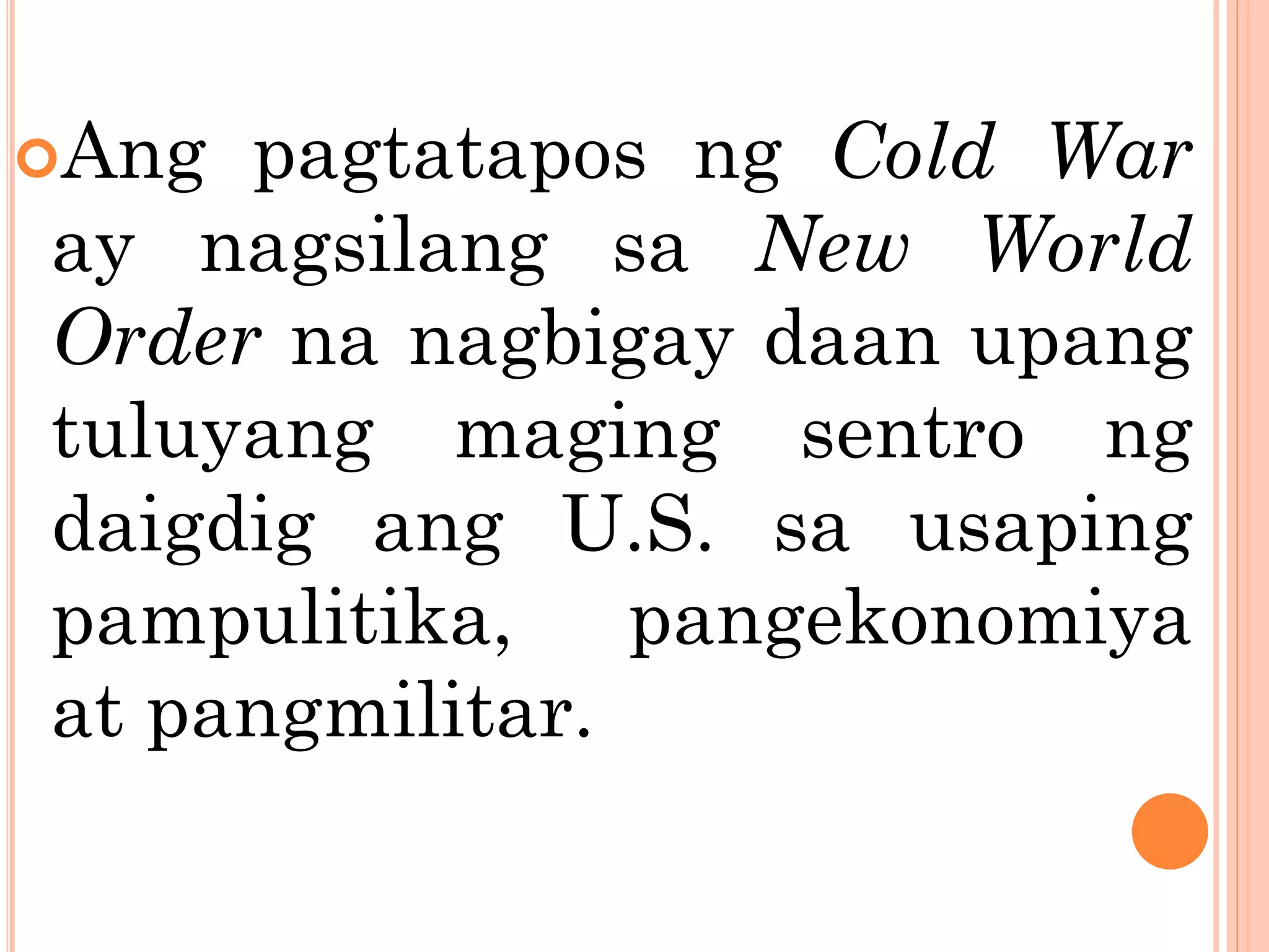 Group 7 lily kasaysayan at epekto ng cold war | PPT