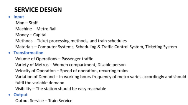 Operation management in METRO RAIL.pptx | Rail Travel | Travel Type