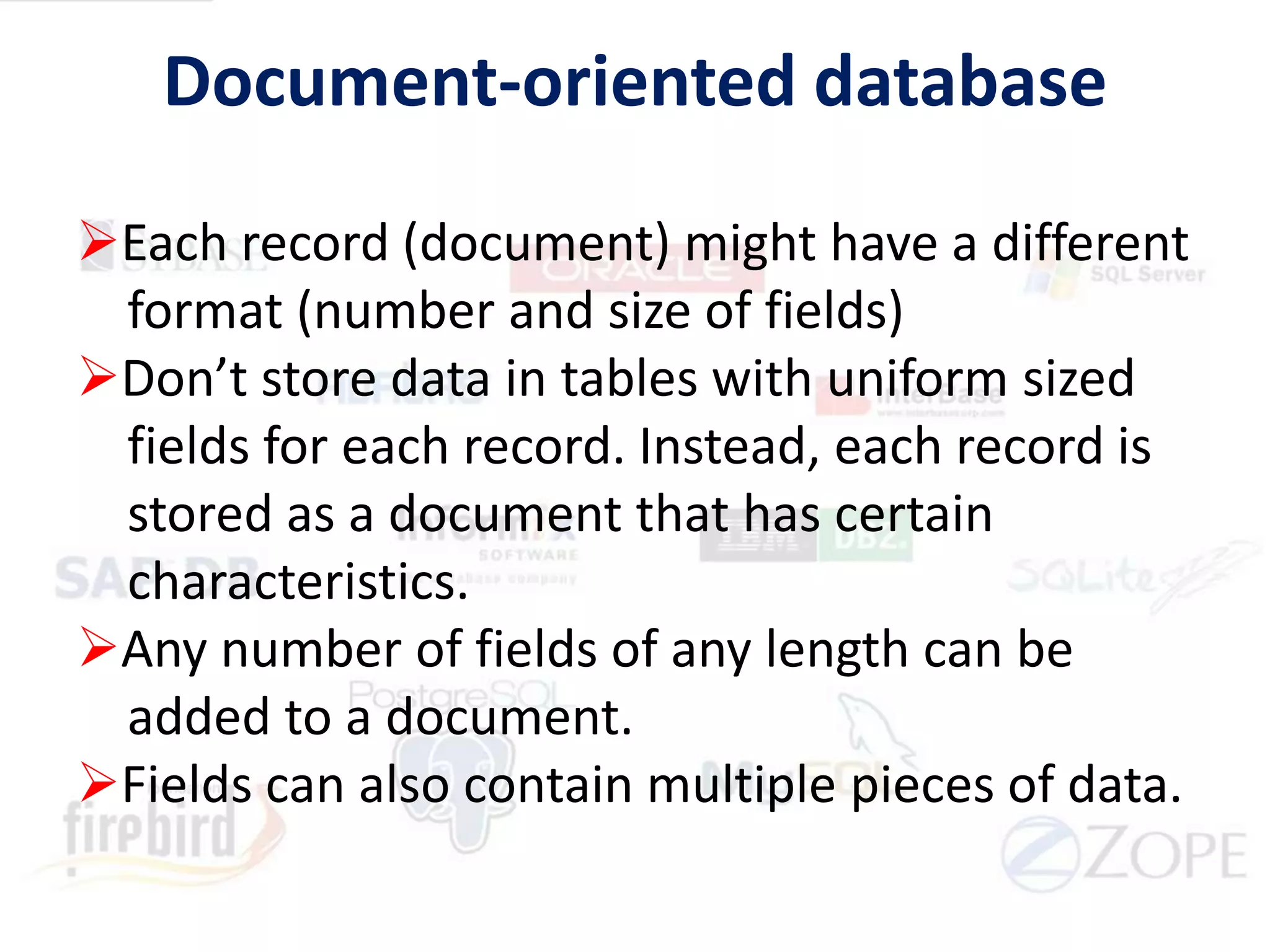 Current trends in DBMS | PPTX