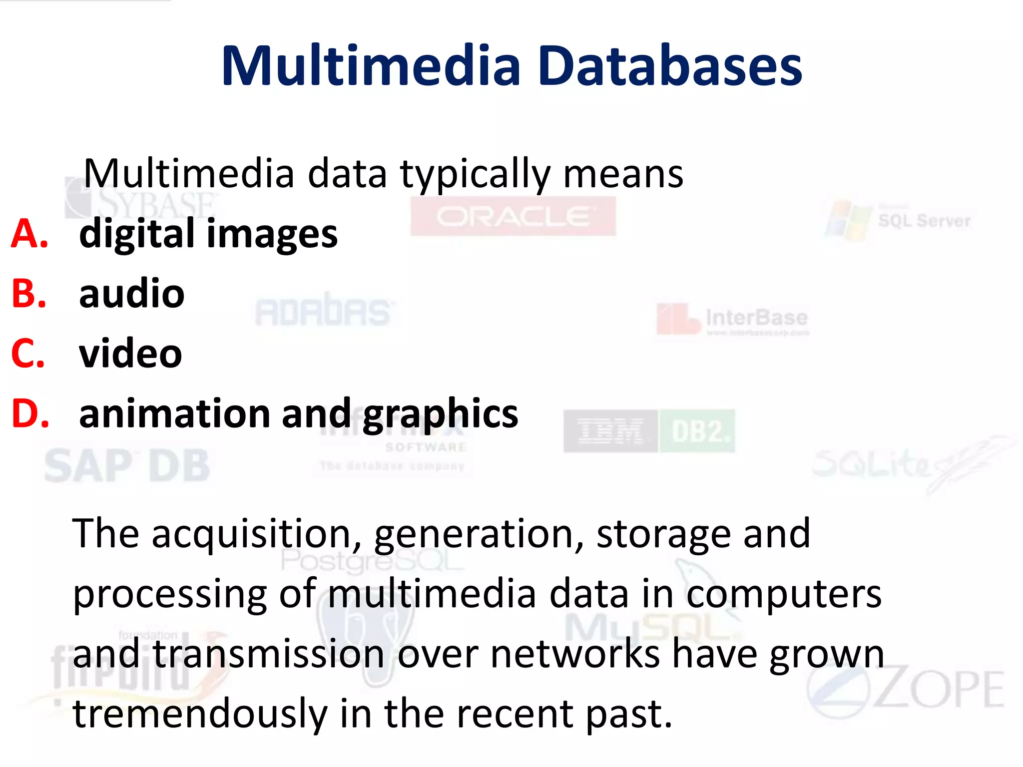 Current trends in DBMS | PPTX
