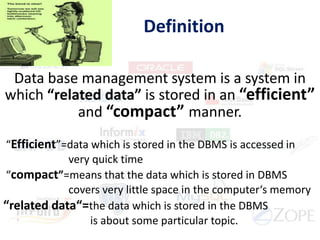 Current trends in DBMS | PPTX