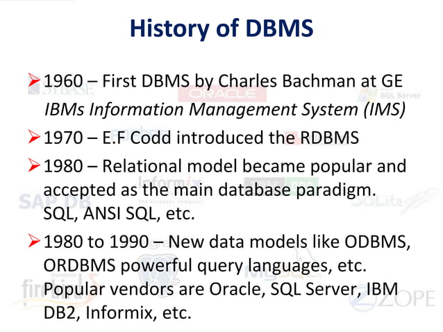 Current trends in DBMS | PPTX