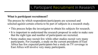 RECRUITMENT AND RETENTION OF PARTICIPANTS.pptx