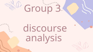 Title: Discourse Analysis as a Qualitative Research Method | PPTX