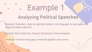 Title: Discourse Analysis as a Qualitative Research Method | PPTX